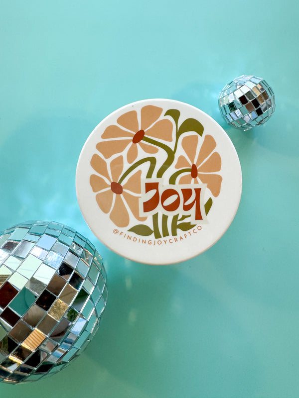 Joy Standard Ceramic Sublimated Coaster – Finding Joy Craft Co